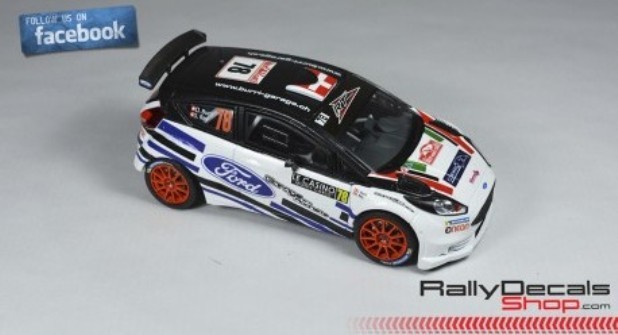 FORD FIESTA R5 n°78 RALLYE DE MONTE CARLO 2017 BURRI DECAL 1/43e