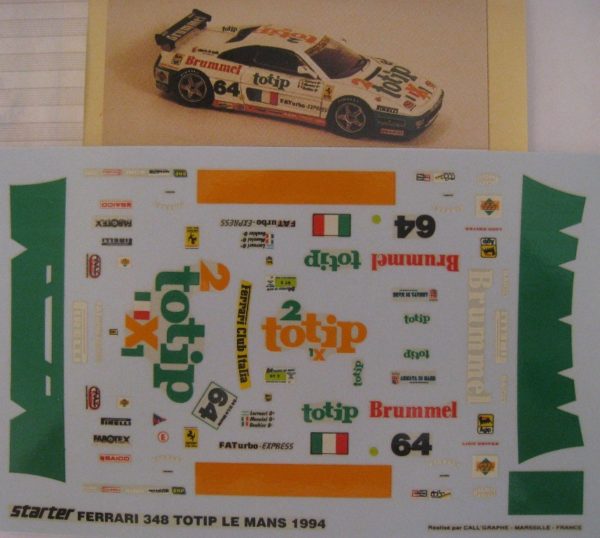 FERRARI 348 n° 64 TOTIP LE MANS 1994
