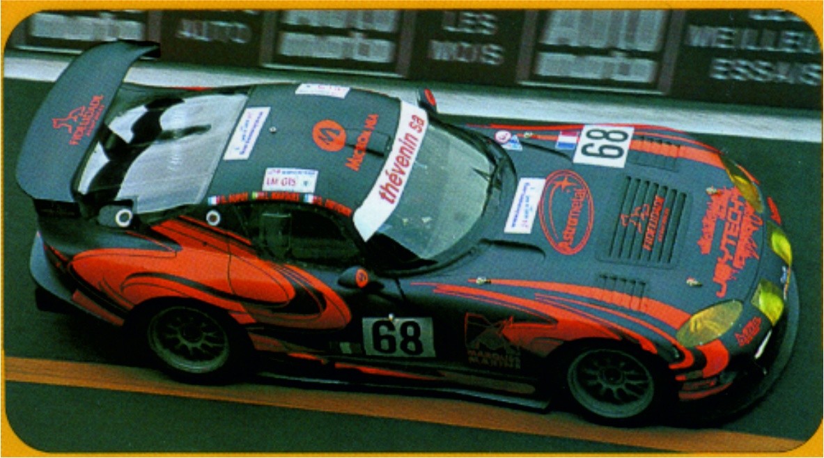 CHRYSLER VIPER GTS R n° 68 SCORP MOTORSPORT LE MANS 2003 DECAL 1/24e